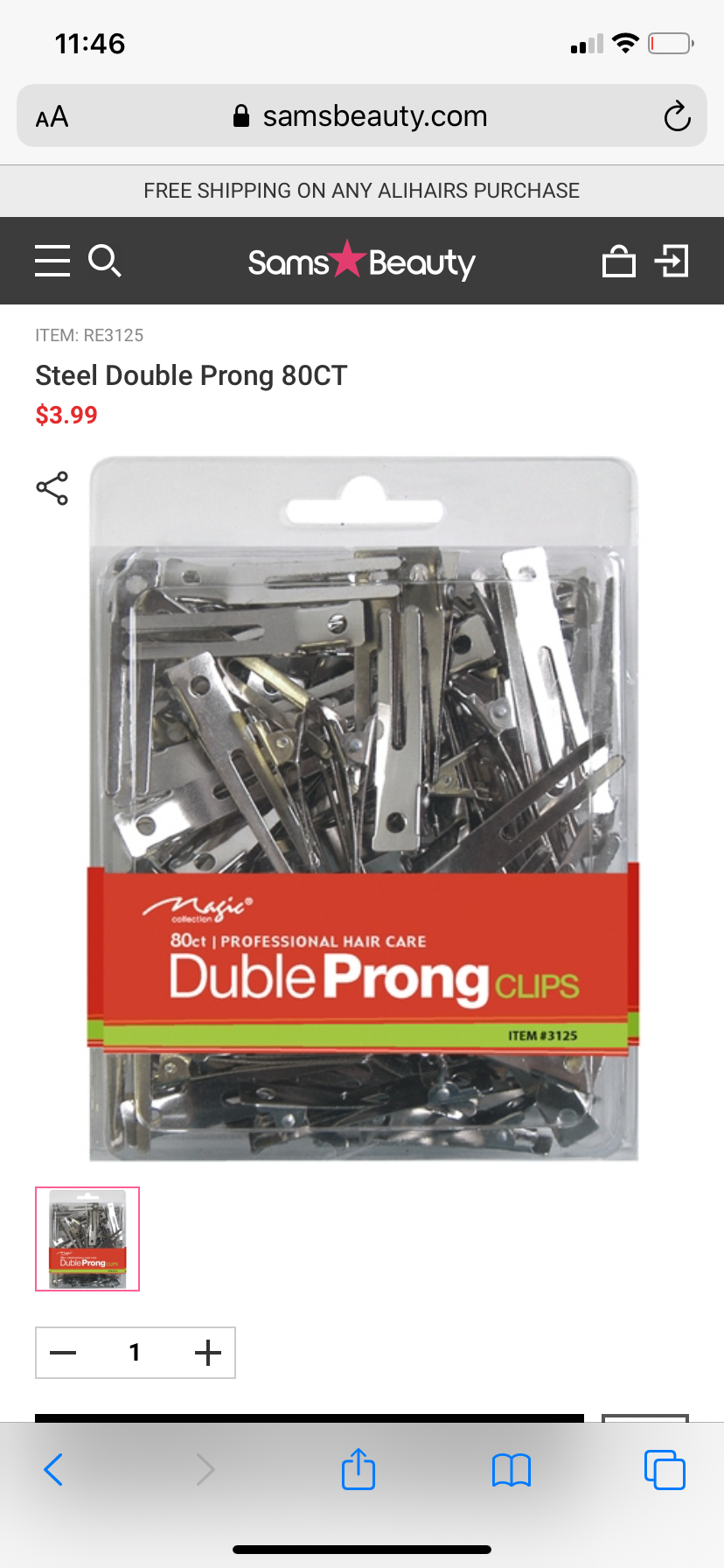 Double Prong Clips | Herr Salon & Beauty Supply Express